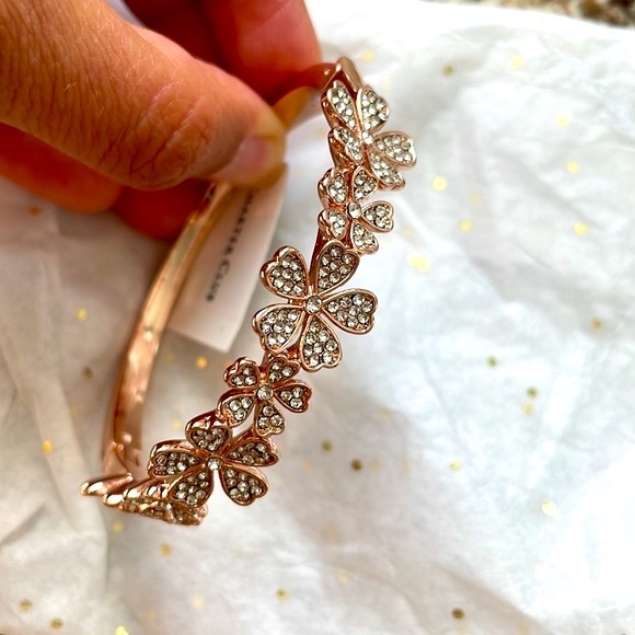 Charter Club | Jewelry | Charter Club Rose Gold Tone Crystal Flower ...